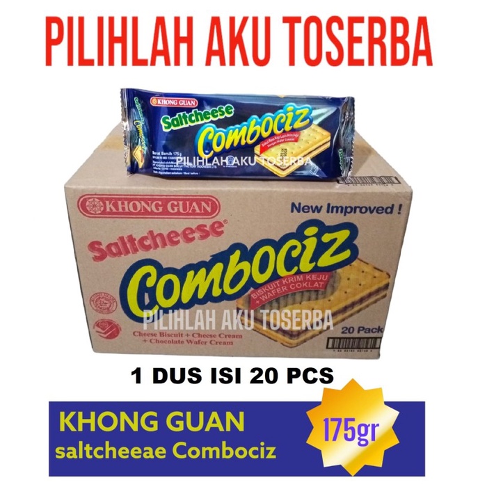 Jual Biskuit Khong Guan SALTCHEESE COMBOCIZ 175 gr - ( HARGA 1 DUS ...