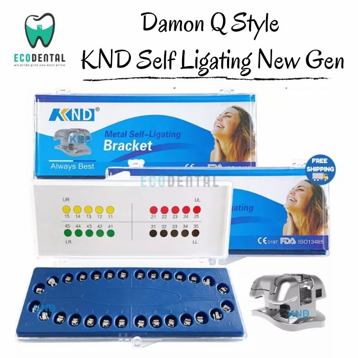 Jual Damon Q Style KND Self Ligating Metal Standar Torque Premium New ...