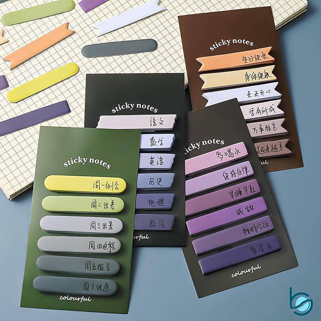 Jual Sticky Notes 120 Lembar Morandi Sheets Gradient Sticky Notes ...