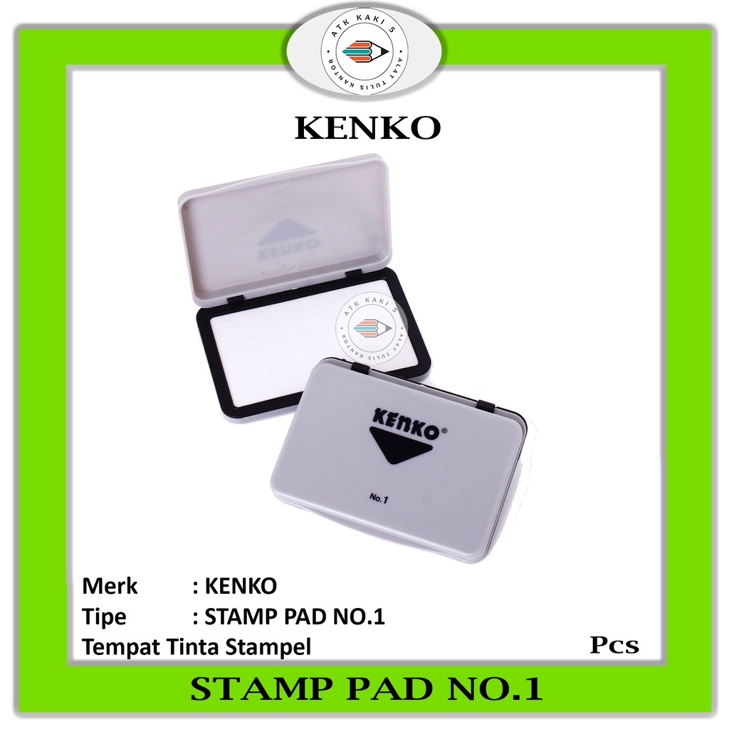 Jual KENKO - Stamp Pad / Bantalan Stempel No.1 - Pcs | Shopee Indonesia