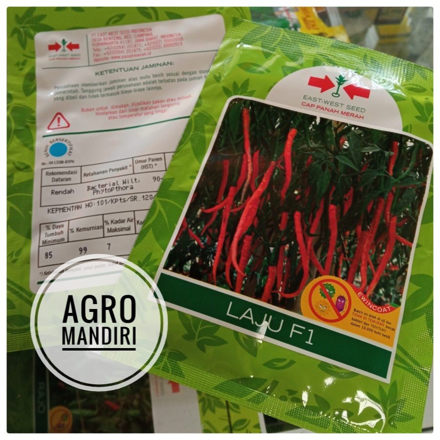 Jual Benih Bibit Cabe / Cabai Keriting Laju F1 10 gram isi 1750 butir ...