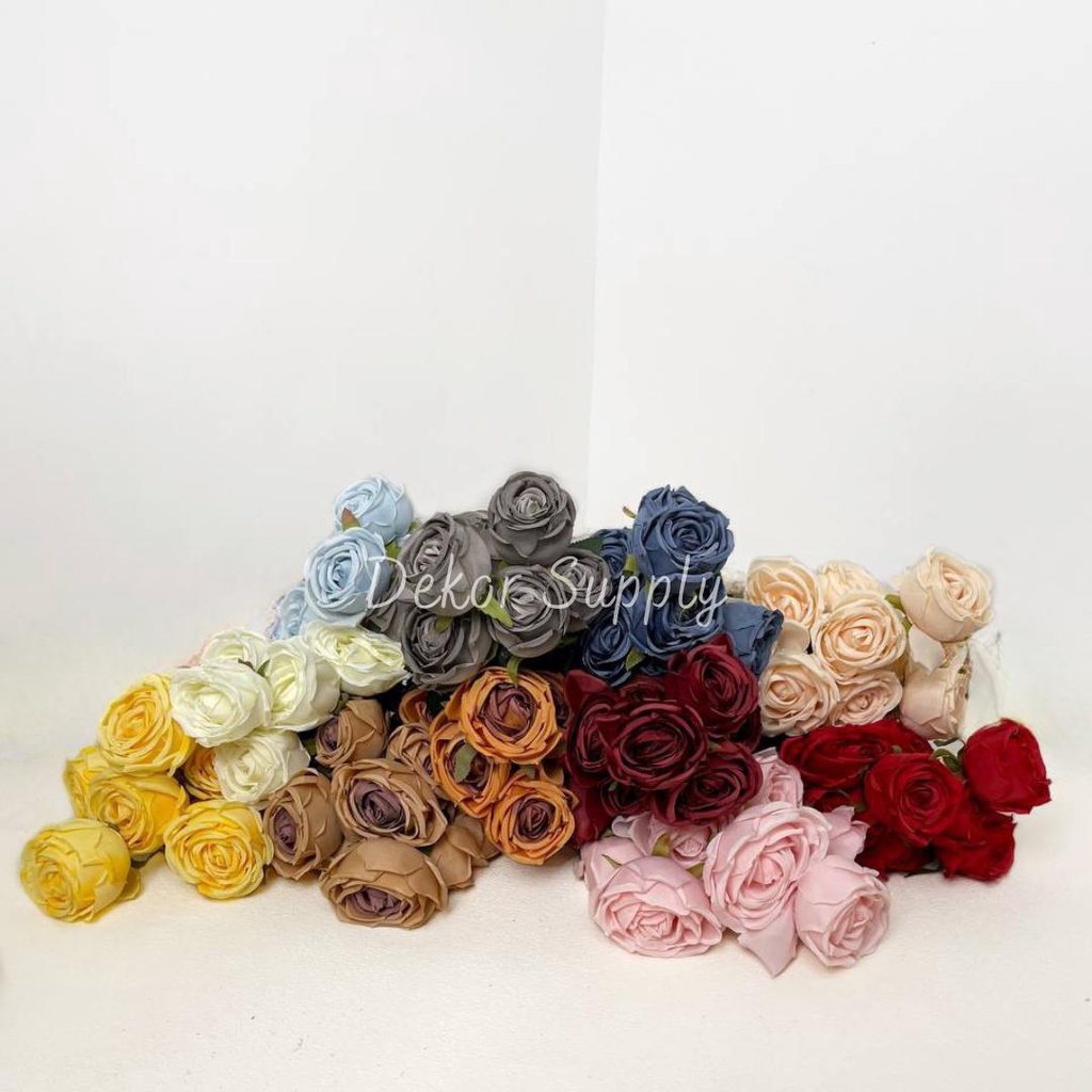 Jual Bunga Mawar 9 Kuntum Bunga Bunga Artifcial Rose Diamond Import ...