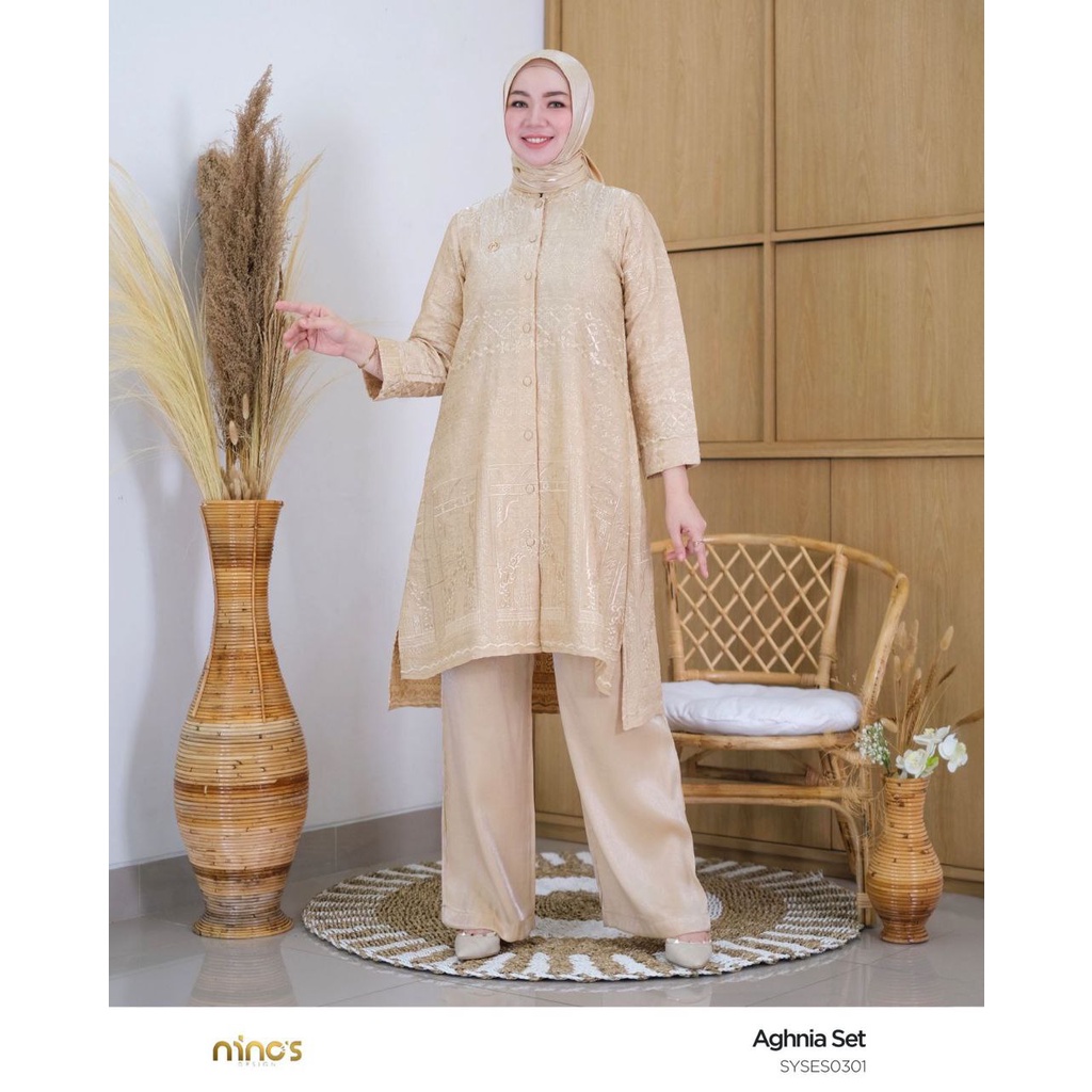 Jual Ninos design Aghnia Set shimmer embroidery mewah | Shopee Indonesia