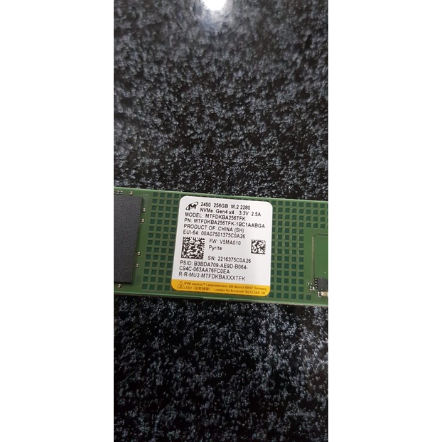 Jual SSD 256GB Micron USA NVMe M.2 PCIe Gen 4x4 2280 ORIGINAL PL ...