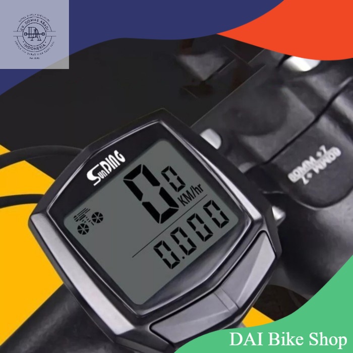 Jual speedometer sepeda digital lcd waterproof anti air mtb odometer ...