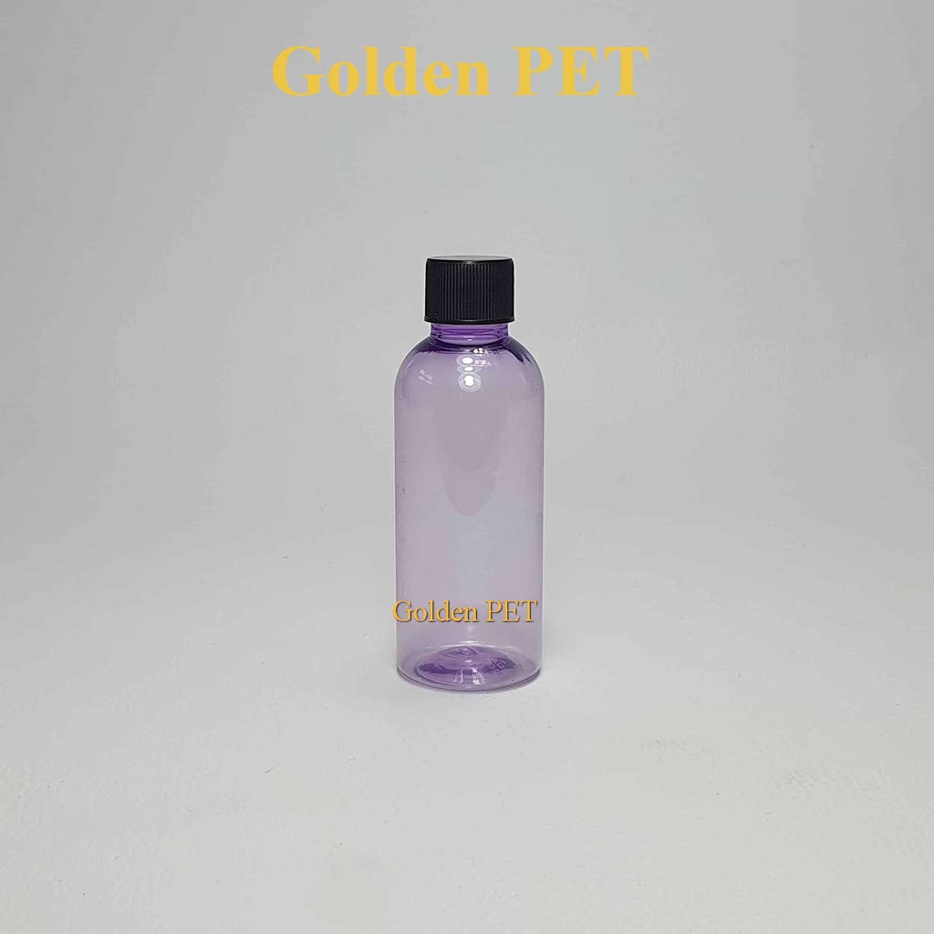 Jual Botol 60 ml Boston Round Ungu Tutup Ulir PP / Botol Pet BR / Botol ...
