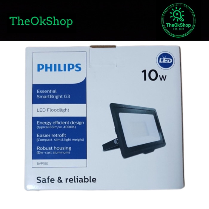 Jual Philips BVP150 Lampu Sorot LED 10W Flood Light 10 W Tembak 10 Watt | Shopee Indonesia