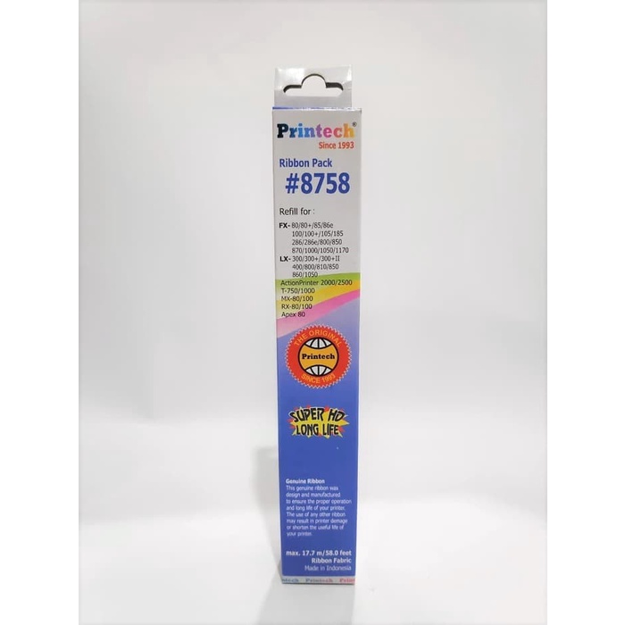 Jual Pita Refill Ribbon #8758 Printer EPSON LX 300 LX 800 LQ 310 LX310 ...