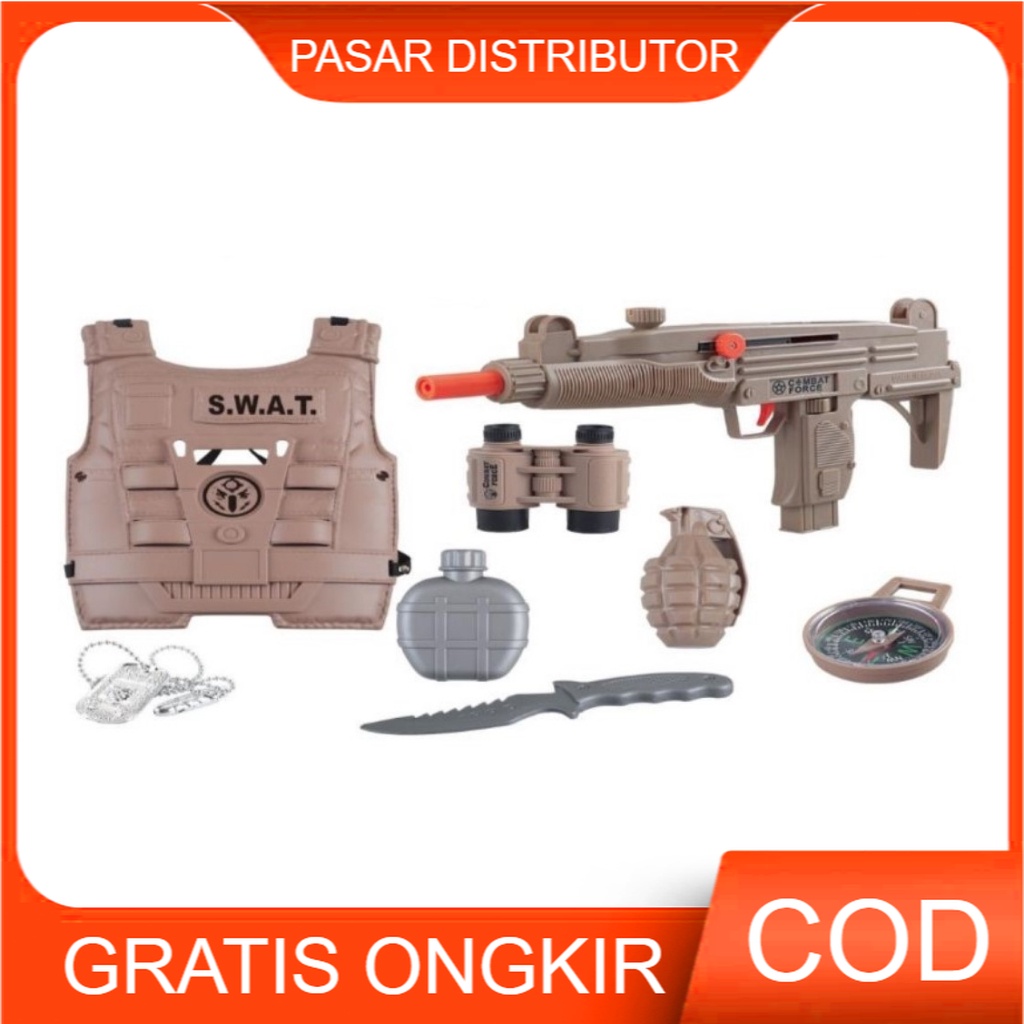 Jual Mainan Anak ROMPI MILITARY TOYS GUN KANTONG Mainan Perlengkapan ...