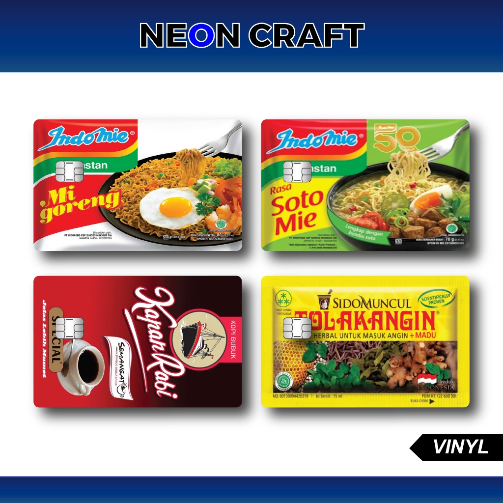 Jual Stiker Atm Brand Indomie Tolak Angin Sticker Kartu Atm Bca Bri ...
