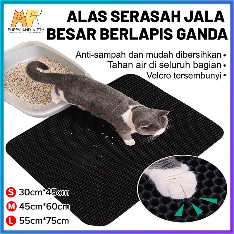 Jual Kucing Litter Box Layer EVA Keset Pasir Kucing Pet Litter Mat ...