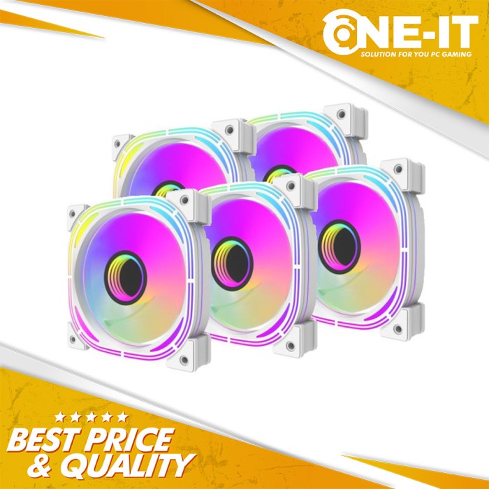Jual FAN DARKFLASH INFINITY 24 PWM 5in1 120mm ARGB 5 Pack Fans White ...
