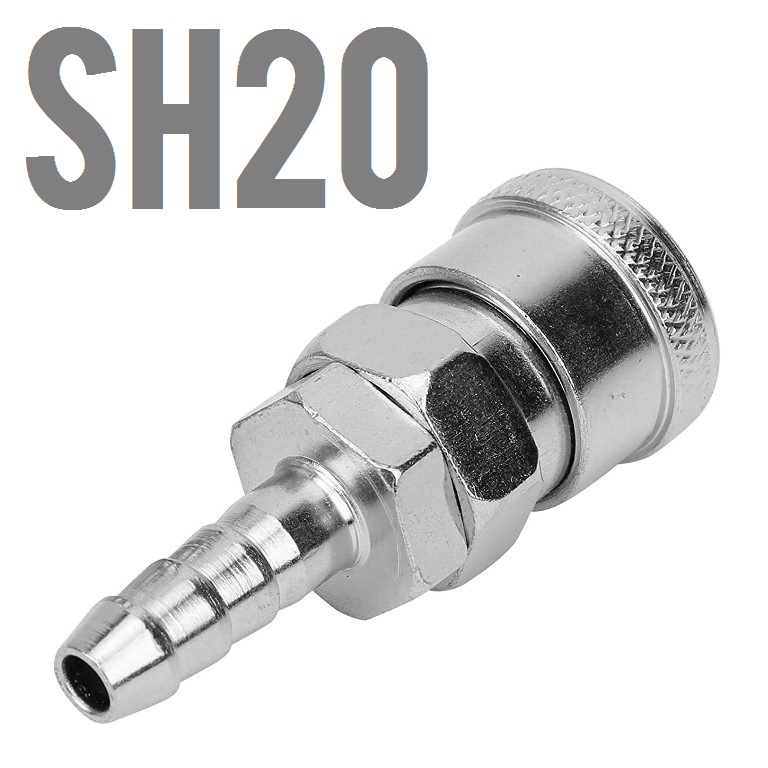 Jual QUICK COUPLER SH20 sambungan selang udara angin kompresor konektor kopler connector sh 20 ...