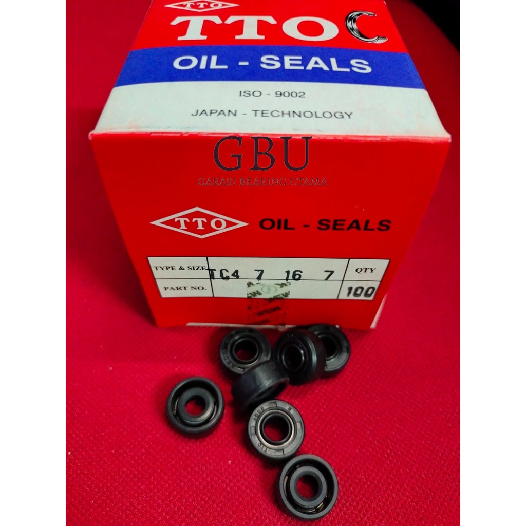 Jual Oil Seal TC 7 16 7 TTO / 7.00 16.00 7.00 / 7x16x7 TTO | Shopee Indonesia