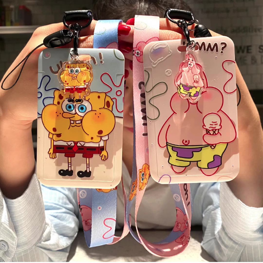 Jual Lanyard Gantungan Kunci ID Card Spongebop Patrick Emoney Akses ...