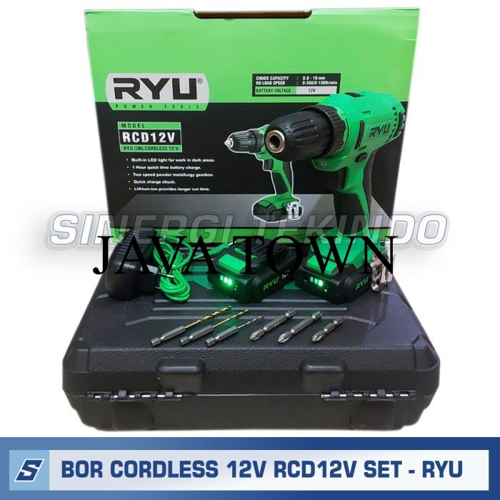Jual Sale Mesin Bor Baterai - RYU RCD12V Cordless Drill 12V RCD 12 V [2 ...
