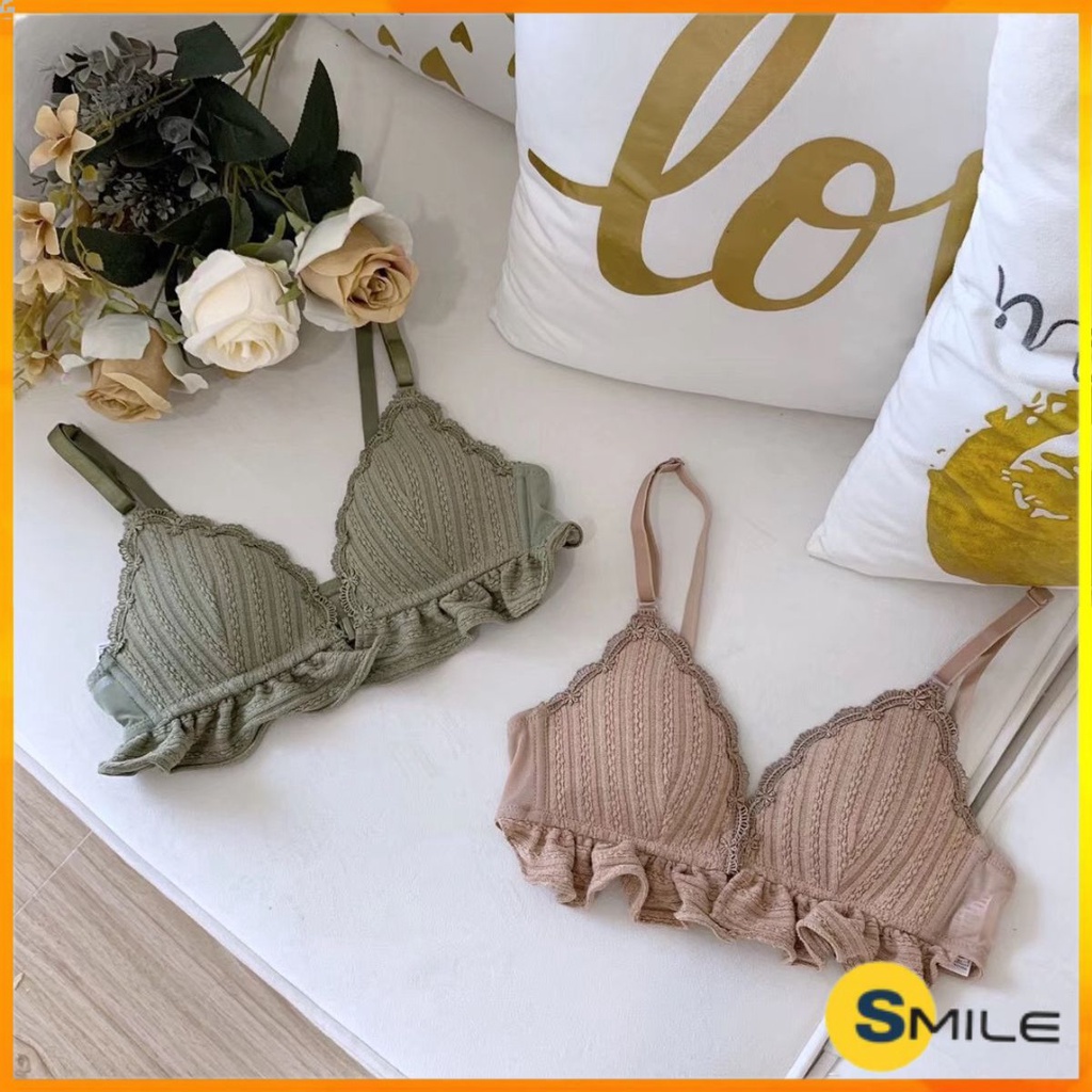 Jual Smile Bra BH Wanita Model Push-Up Bahan Lace Breathable Hiasan ...