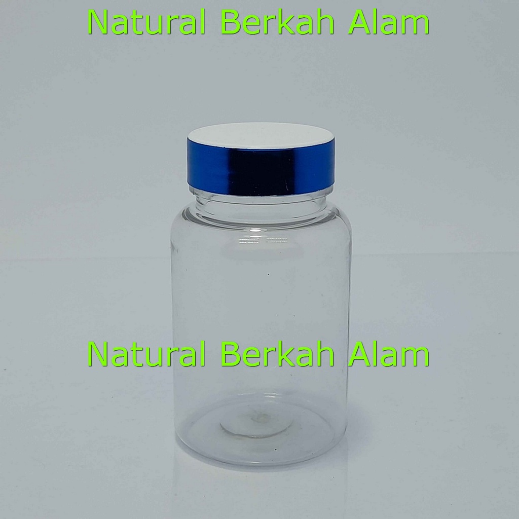 Jual Botol 135 ml PS Natural Cap List Warna / Botol Obat / Botol Kapsul ...