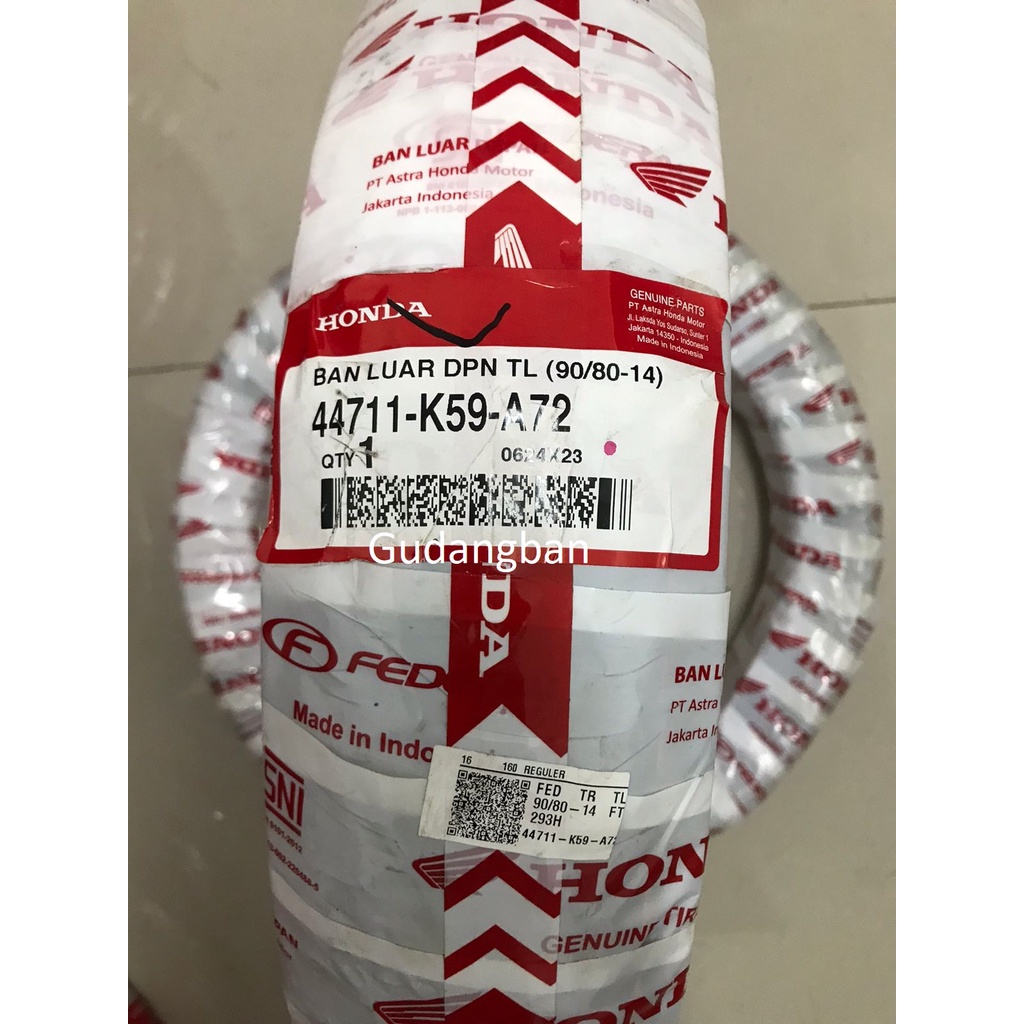 Jual 90 80 14 Ban Luar Motor Matic ORIGINAL HONDA VARIO 160 [ AHM ...