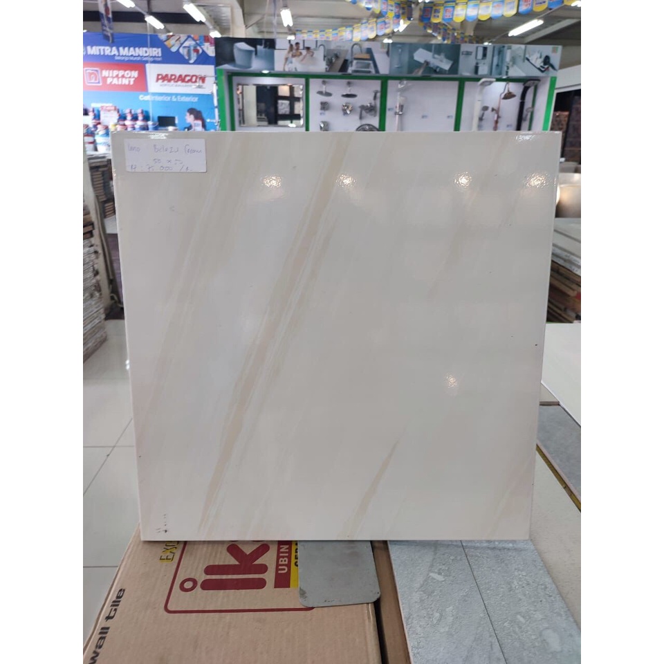 Jual Keramik lantai 50x50 Belleza cream / uno | Shopee Indonesia