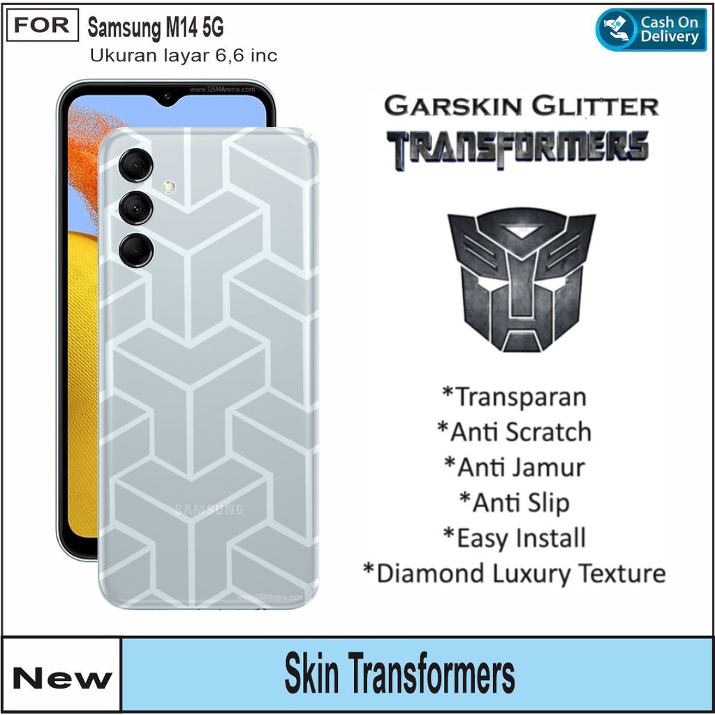 Jual Skin Carbon Samsung M14 5G Back Skin Diamond Transformers ...