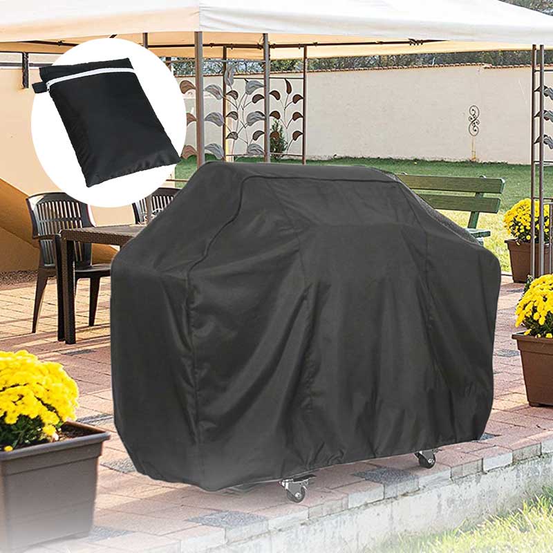 Jual Grill Cover BBQ Cover Waterproof black 21D untuk Barbecue Burner ...