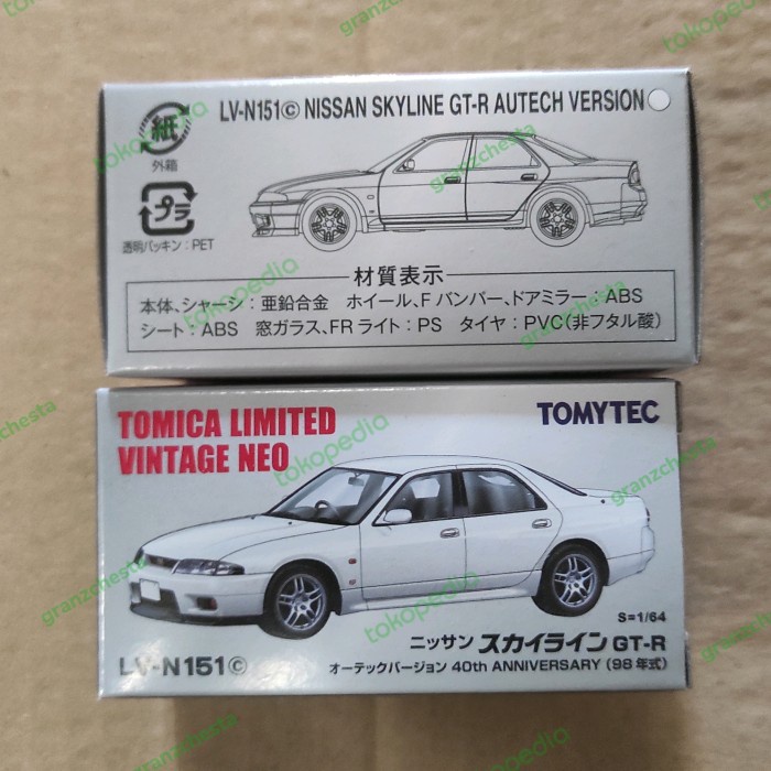 Jual TOMICA LIMITED VINTAGE NEO LV-N151c NISSAN SKYLINE GT-R AUTECH WHITE SND27 | Shopee Indonesia