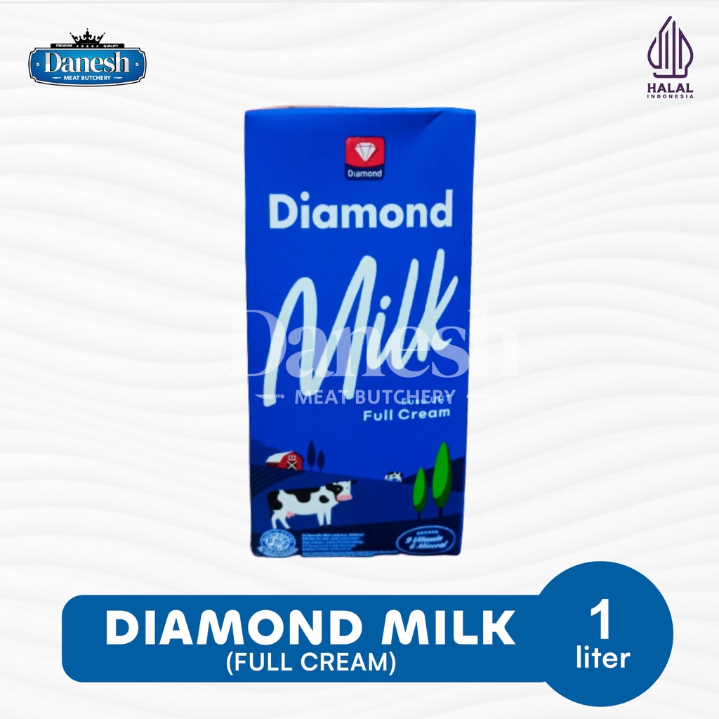 Jual Susu Diamond UHT Full Cream 1 Liter Plain | Shopee Indonesia