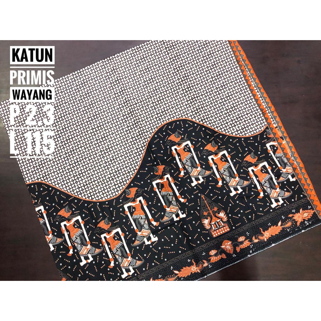 Jual KAIN BATIK SOLO PREMIUM MOTIF GUNUNGAN WAYANG RAMA SHINTA WARNA ...