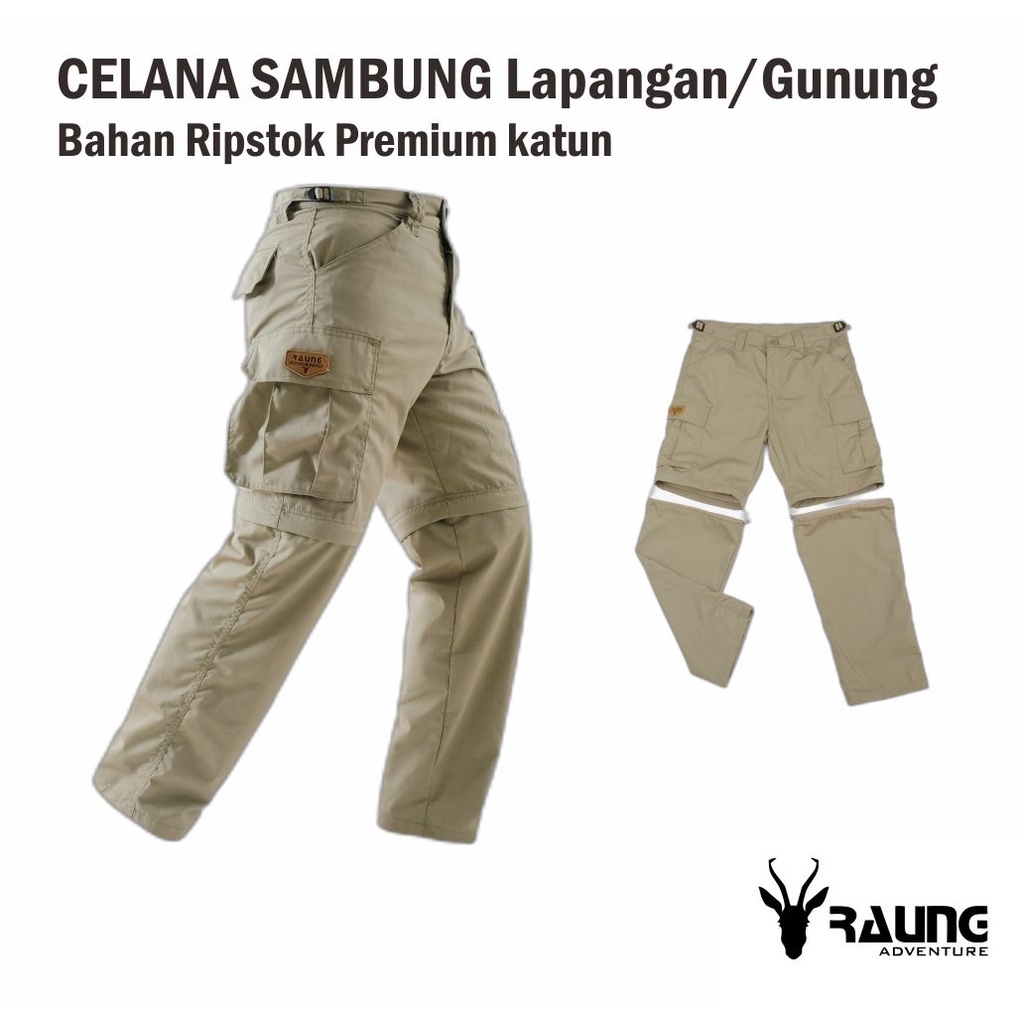 Jual RAUNG - Celana Cargo Sambung / Celana Gunung Sambung / Kerinci ...
