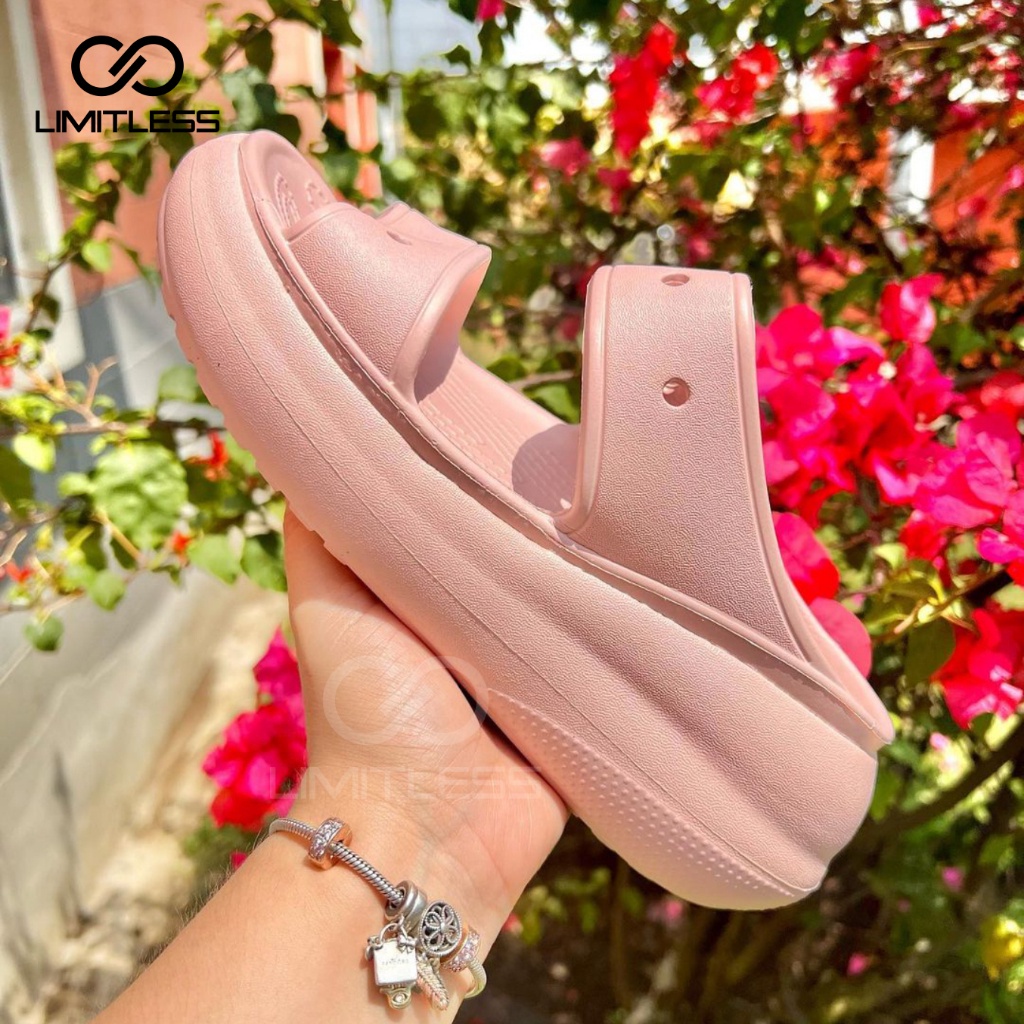 Jual Sandal Wanita Slop Yoona Terbaru 2024 Sol Tinggi 7 Cm Sendal Selop ...