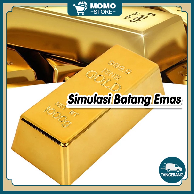 Jual Emas Simulasi / Mainan Batangan Emas / Pirate Gold Bar Treasure ...