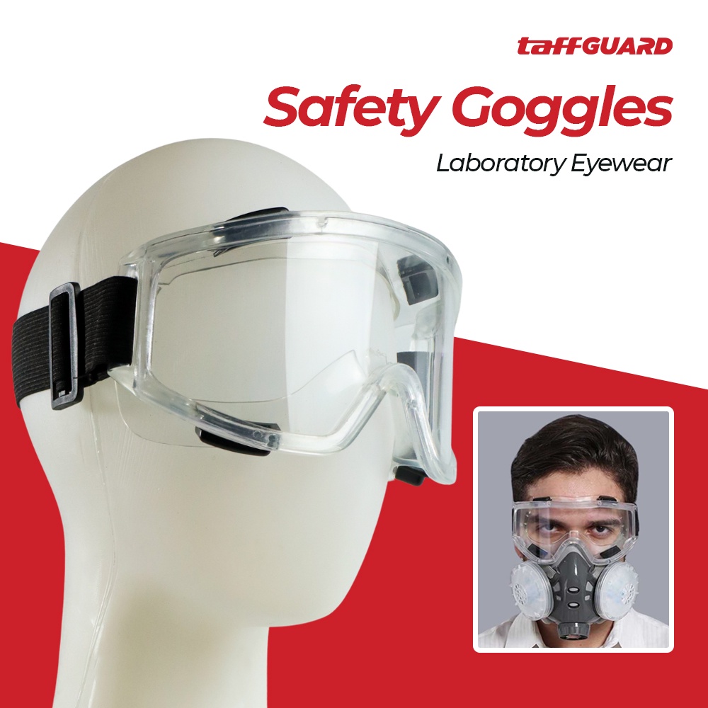 Jual TaffGUARD Kacamata Safety Goggles Work Laboratory Eyewar - ASL-Y ...