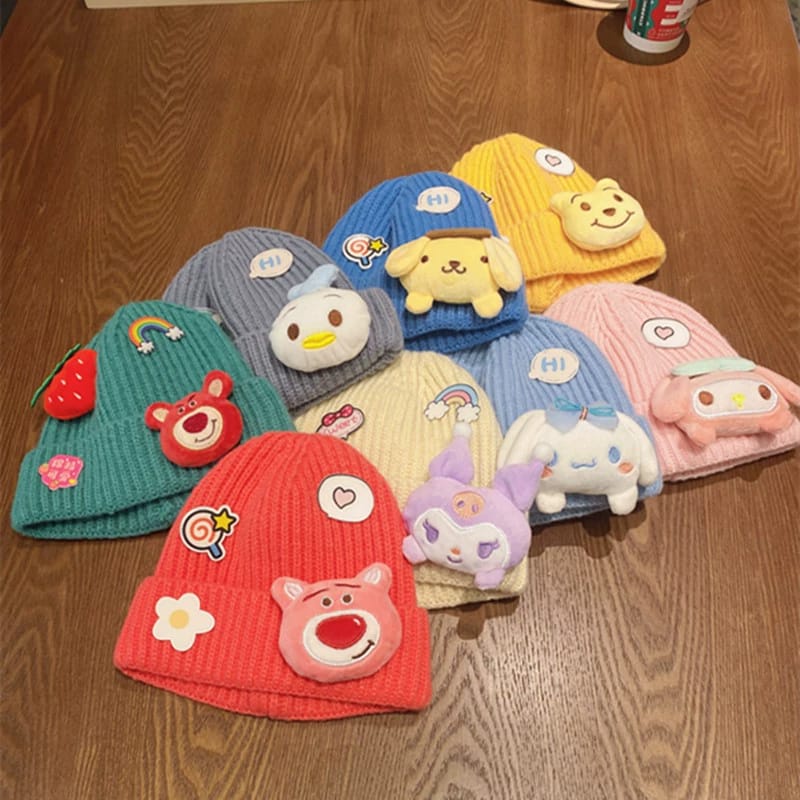Jual Topi Kupluk Rajut Anak Motif Melody / Cinnamonroll / Kuromi ...