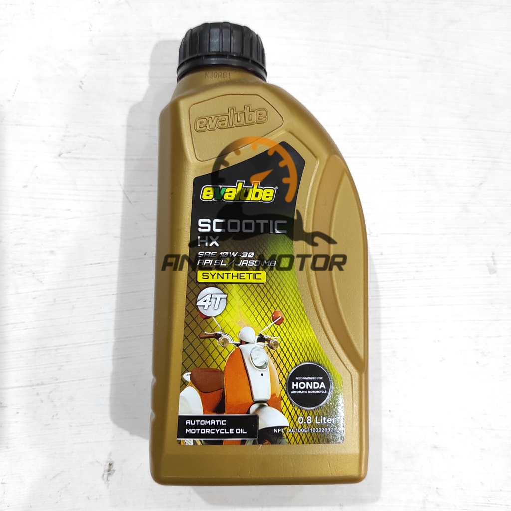 Jual Evalube Scootic HX Oli Mesin Motor Matic Synthetic Oil 4 Tax ...