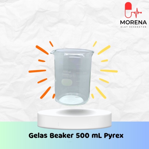 Jual PYREX- Beaker Glass/ Gelas Kimia 500/600 mL PYREX | Shopee Indonesia