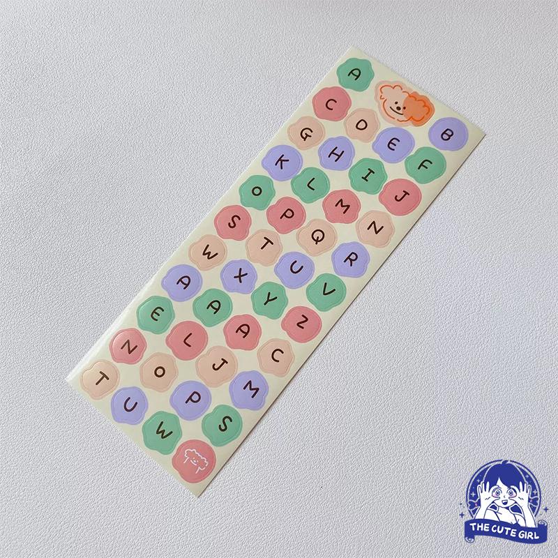 Jual Rounded Label Sticker Alphabet Warna Menarik - Stazionario ...