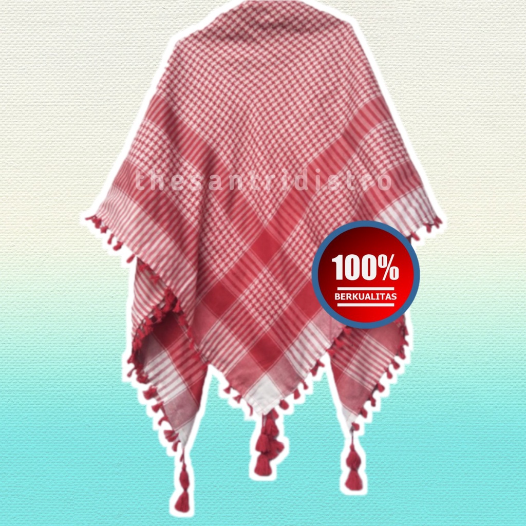 Jual Sorban Habib / Sorban Kepala Merah / Surban Rumbai Penutup Syal ...