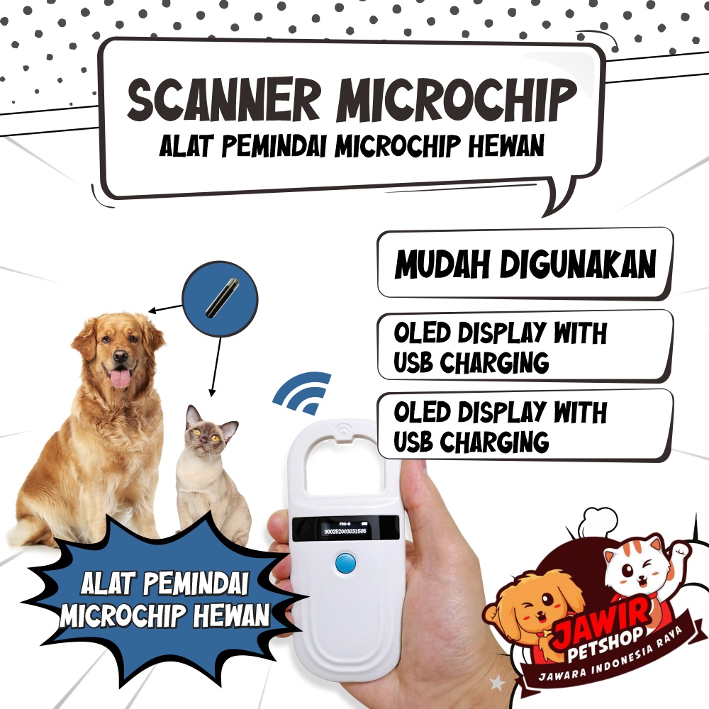 Jual SCANNER MICROCHIP HEWAN ORI untuk chip kucing asli anjing alat ...
