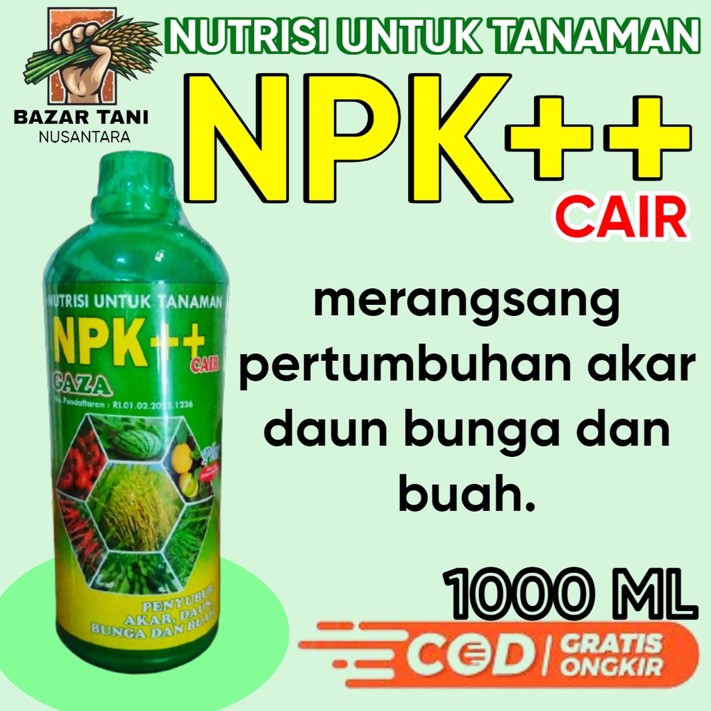 Jual PUPUK DAUN NPK++ SUPLEMEN PENYUBUR AKAR DAUN BUNGA | Shopee Indonesia