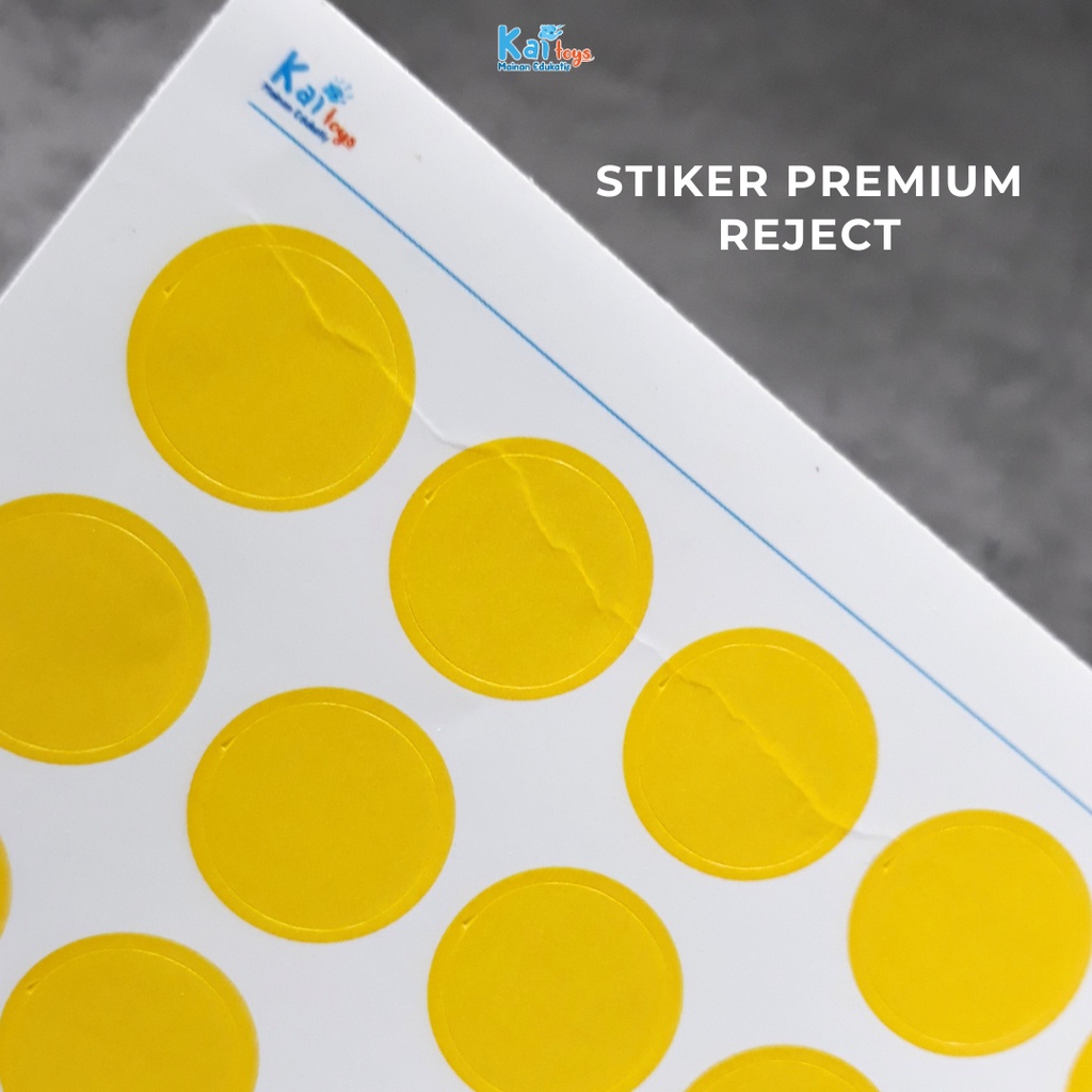 Jual Sticker REJECT / Stiker Premium / Stiker Bulat Warna Anti Air ...