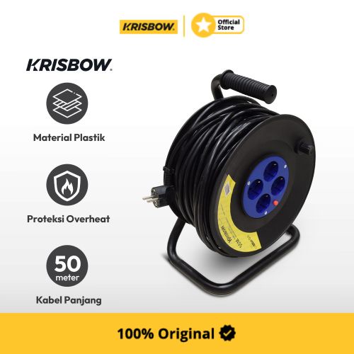 Jual Krisbow Cable Reel Kabel Roll 50 Mtr | Shopee Indonesia