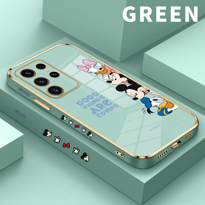 Jual SOMYEE Case untuk For Samsung Galaxy S23 Ultra 5G Mickey Disney yang lucu Mewah Silicone ...