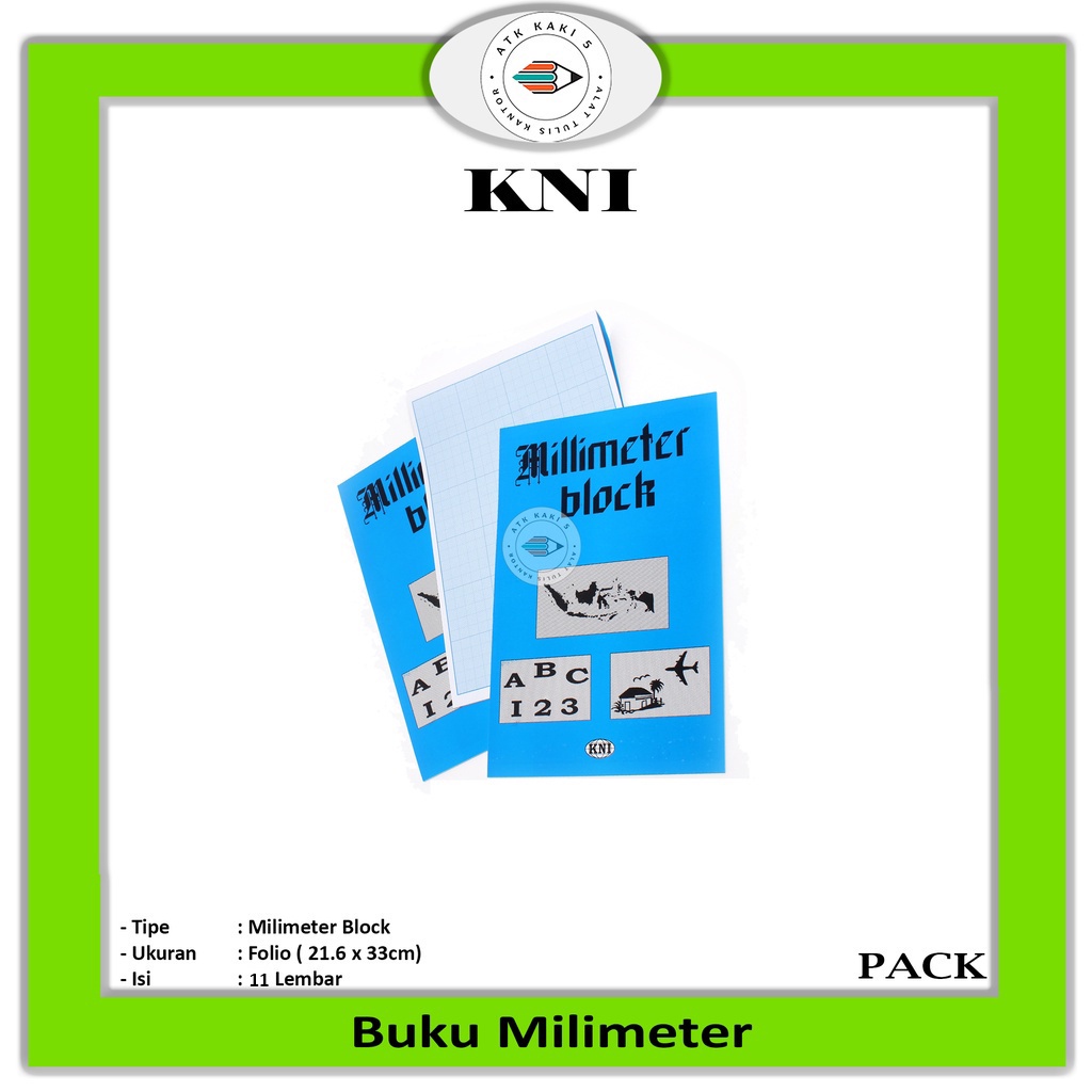 Jual KNI - Buku Milimeter Block -Pcs | Shopee Indonesia