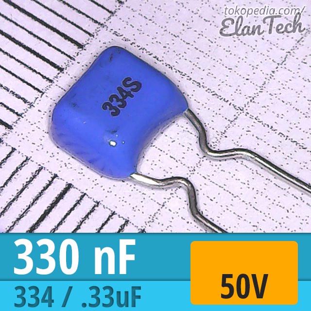 Jual 330nF / 334 50V Milar Film Capacitor 330n 330 nF Kapasitor ...