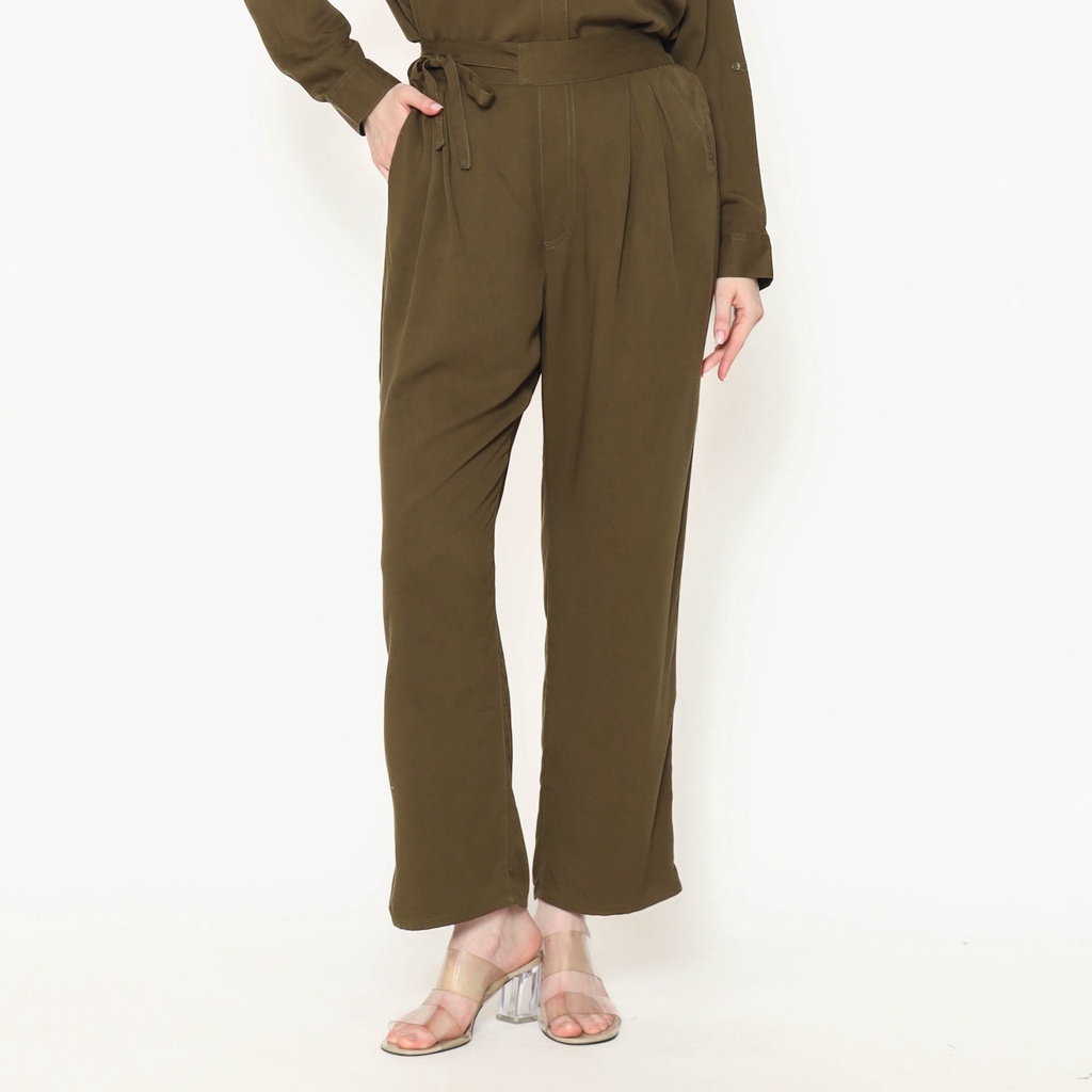 Jual Rodeo - Celana Wanita - Finley Pants - Olive | Shopee Indonesia