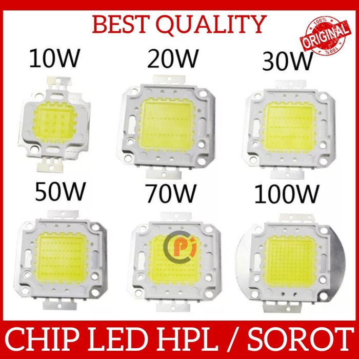 Jual High Power LED Chip HPL 20 50 100 W 12V 32V 220V Pengganti Lampu ...