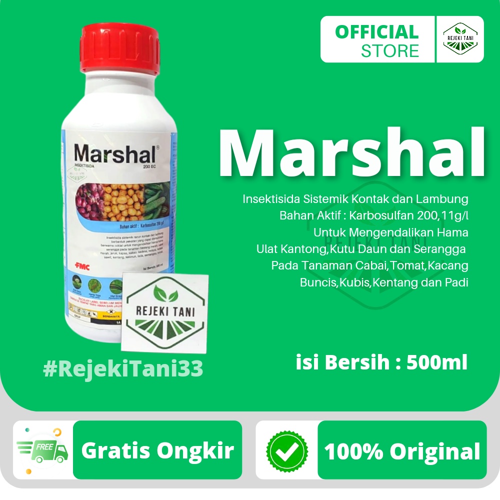 Jual Insektisida MARSHAL 200 EC Marsal Cair 500ml Akarisida Racun ...