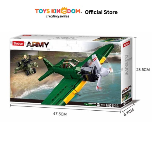 Jual Toys Kingdom Sluban Set Wwii A6M Zero Tank Kids Toy Toys Bricks ...