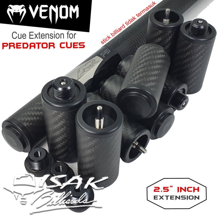 Jual Cue Extension P2 - 2.5" inch Predator Cues Stick Ext Biliar ...